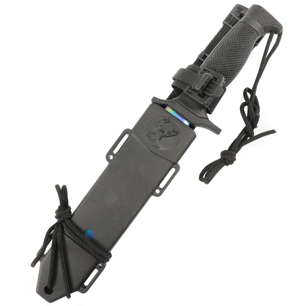 Defender-Xtreme - 12" Rainbow Hunting Knife w/ Sheath Stainless