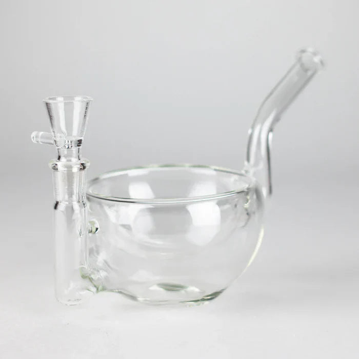 Clear Katora Water Pipe – Unique Bowl-Style Design - Canvape.com