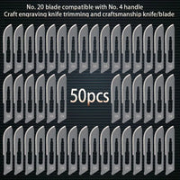 No.4 Handle With 50pcs No. 20 Blades