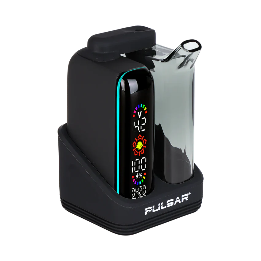 Pulsar - 510 DL 5.0 Bubbler Dab Kit w/ Wax Atomizer - Black - Canvape.com
