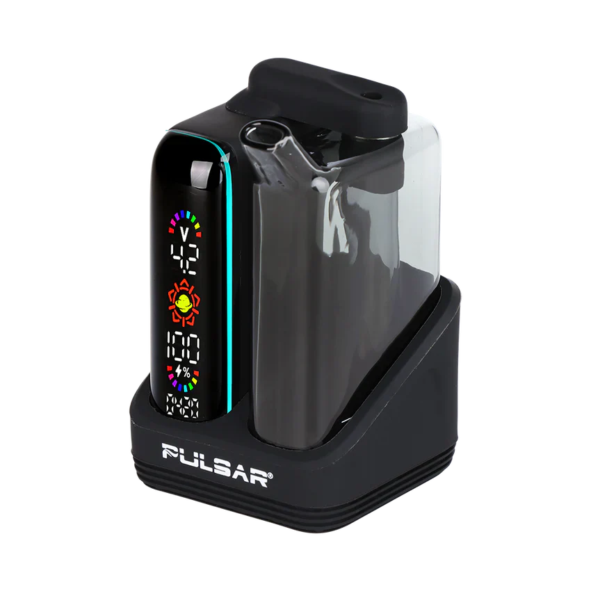 Pulsar - 510 DL 5.0 Bubbler Dab Kit w/ Wax Atomizer - Black - Canvape.com