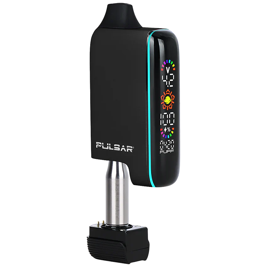 Pulsar - 510 DL 5.0 Bubbler Dab Kit w/ Wax Atomizer - Black - Canvape.com