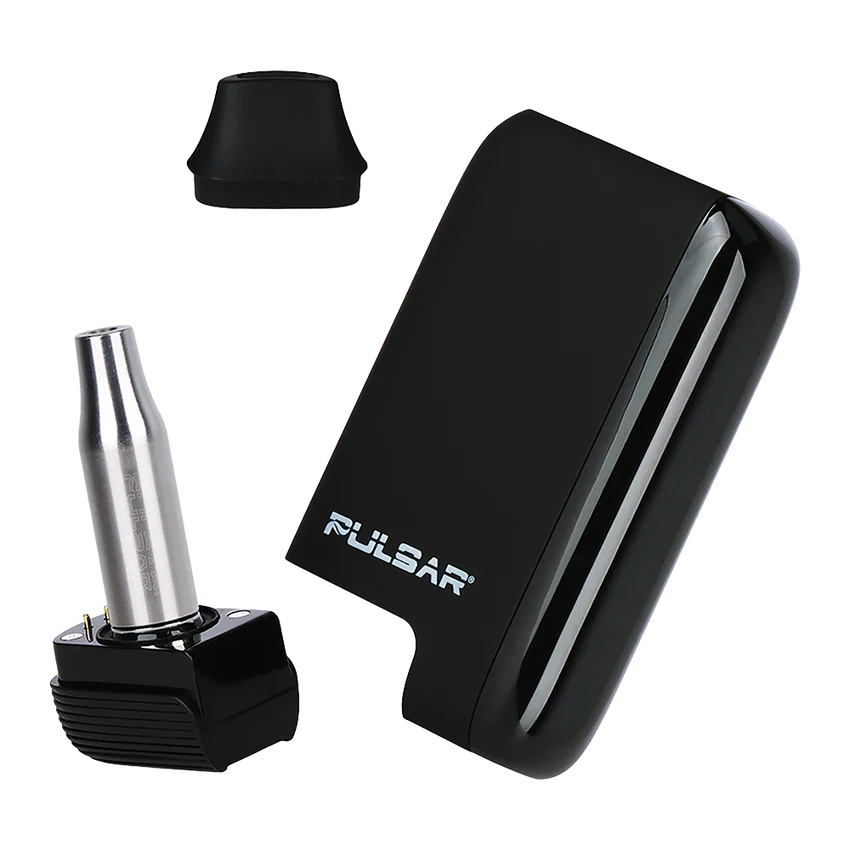 Pulsar - 510 DL 5.0 Bubbler Dab Kit w/ Wax Atomizer - Black - Canvape.com
